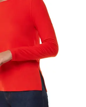 Whistles Slim Fit Boat Neck Top