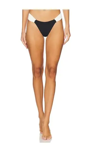 L*Space Dolce Bikini Bottom - Black & Cream