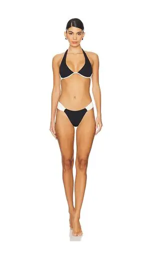 L*Space Dolce Bikini Bottom - Black & Cream