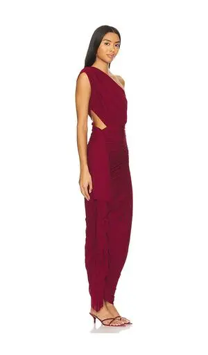 Superdown Juliet Midi Dress - Oxblood