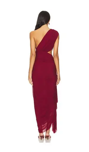 Superdown Juliet Midi Dress - Oxblood