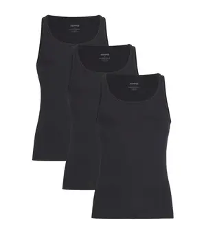 SKIMS Cotton Ribbed Tank Tops - Black