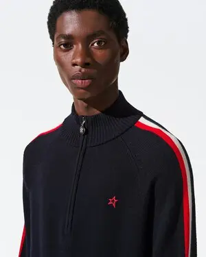 Perfect Moment Merino Wool Pullover - Navy