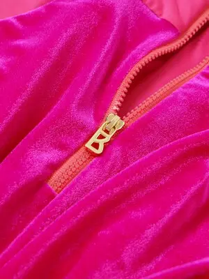 Bogner Milu Stretch-velour And Shell Turtleneck Top