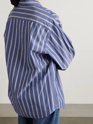 B Sides Nolan Striped Cotton-poplin Shirt