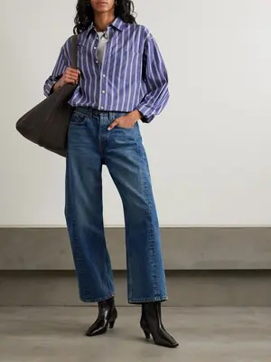 B Sides Lasso High-rise Wide-leg Jeans - Blue