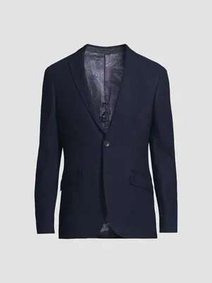 Etro Roma Cotton Jacket - Navy