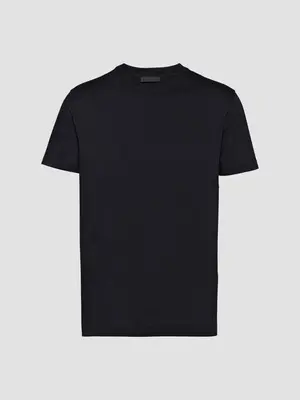 Prada Three Pack Cotton Jersey T-shirts - Black