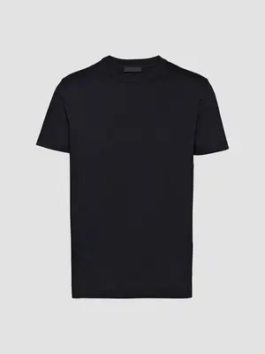 Prada Three Pack Cotton Jersey T-shirts - Black