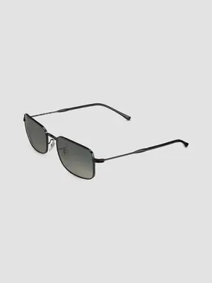 Ray-ban Rb3746 56mm Rectangular Sunglasses - Gradient Grey Black
