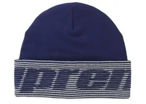 Supreme Reflective Jacquard Beanie - Navy Blue