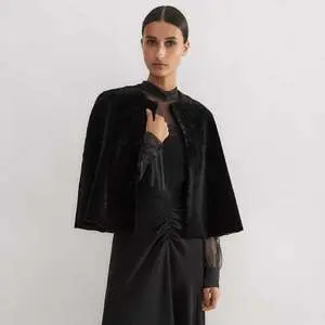 ME+EM Luxe Shearling Cape