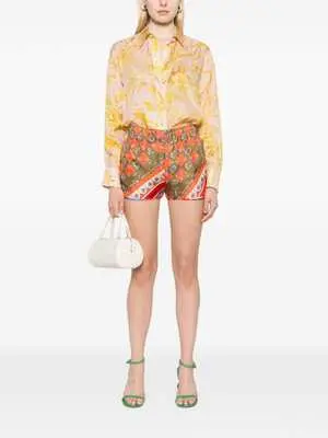 Emilio Pucci Festa-print Silk Shorts