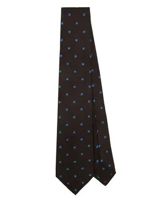 BARBA NAPOLI Square-jacquard Standard Tie