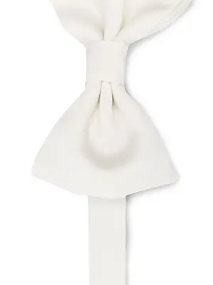 Tagliatore Satin Bow Tie - Neutrals