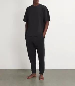 SKIMS Jersey Lounge Oversized T-shirt - Black