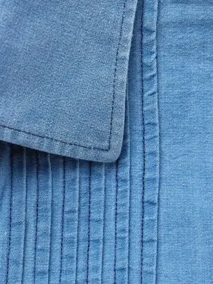 FAVOURBROOK Bib-front Cotton-chambray Shirt