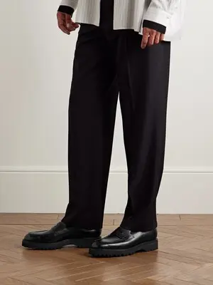 John Lobb Lopez New Standard Leather Penny Loafers - Black