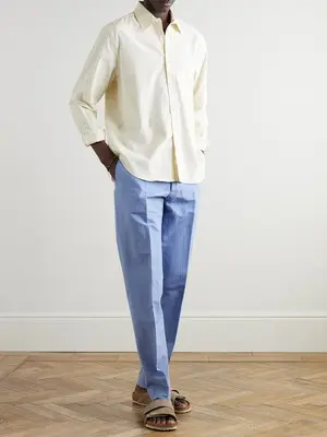 Frescobol Carioca Telles Cotton-corduroy Shirt - Neutrals