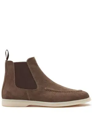SCAROSSO Suede Chelsea Boots