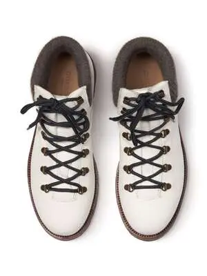 SCAROSSO Lace-up Leather Boots