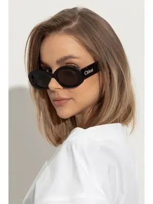Chloé Oval-frame Sunglasses - Brown