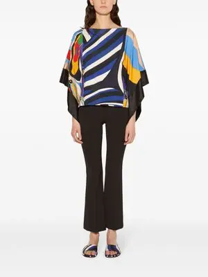 Emilio Pucci Iride-print Kaftan - Blue