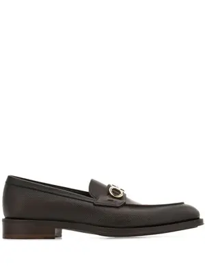 Ferragamo Gold Tone Loafers For Men