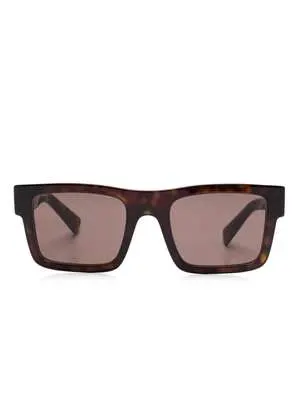 Prada Rectangle-frame Sunglasses - Brown