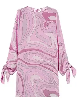 Emilio Pucci Abstract-pattern Print Mini Dress