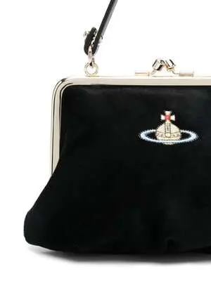 VIVIENNE WESTWOOD Granny Frame Clutch - Black