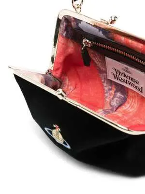 VIVIENNE WESTWOOD Granny Frame Clutch - Black