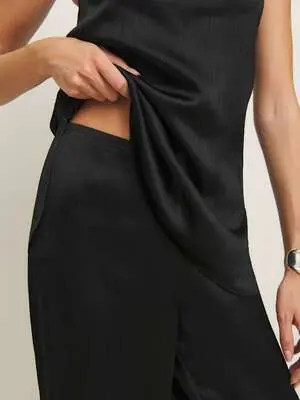REFORMATION Alleia Satin Two Piece Crinkle