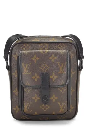 LOUIS VUITTON Monogram Macassar Christopher Wearable Wallet - Brown