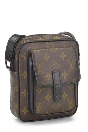 LOUIS VUITTON Monogram Macassar Christopher Wearable Wallet - Brown