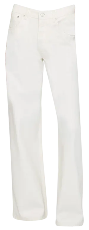 ANINE BING Manon Baggy Wide Leg Jeans - Ecru