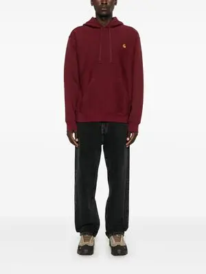 Carhartt Work In Progress American Script Hoodie - Red