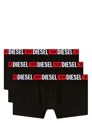 DIESEL® Logo-waistband Boxer Briefs - Black
