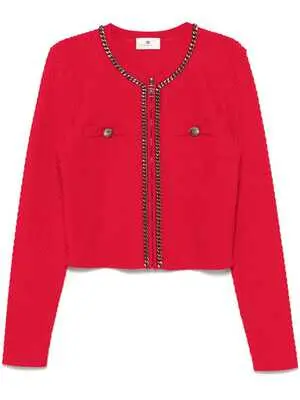Elisabetta Franchi Logo Cardigans For Women