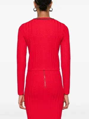 Elisabetta Franchi Herringbone-stitch Cardigan