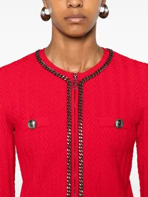 Elisabetta Franchi Herringbone-stitch Cardigan