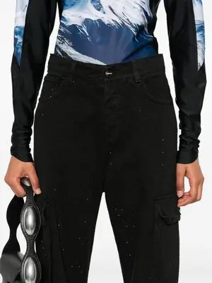 BARROW Rhinestone-embellished Cargo Jeans