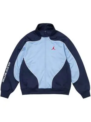 Supreme X Jordan Tricot Track Jacket - Blue