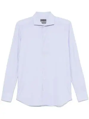 DELL'OGLIO Geometric-print Shirt - Blue