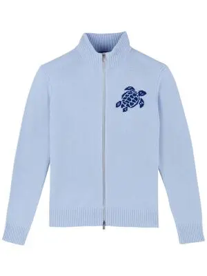 Vilebrequin Wool Cashmere Full Zip Sweater - Blue