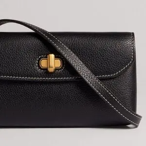 ME+EM Leather Pouch With Turn Lock Fastening