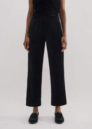 ME+EM Velour Slim Crop Trouser