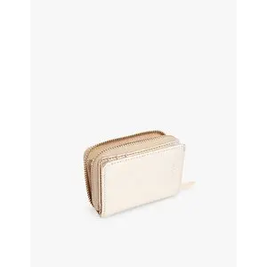 Whistles Koa Branded Leather Purse - Gold