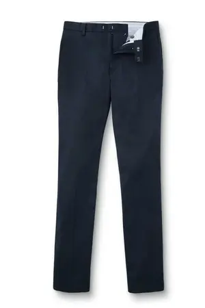 CHARLES TYRWHITT Slim Fit Smart Texture Trousers - Denim Blue