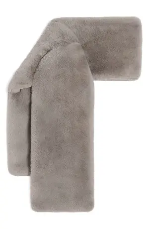 Apparis Kai Pluche™ Faux Fur Pull-through Scarf - Granite